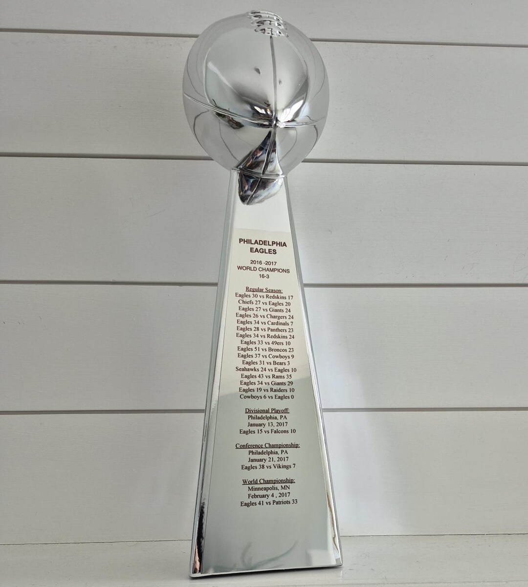 Philadelphia Chrome Champion Trophy - Etsy