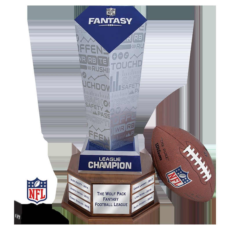 The Official NFL Fantasy Football League Champion Trophy - Etsy