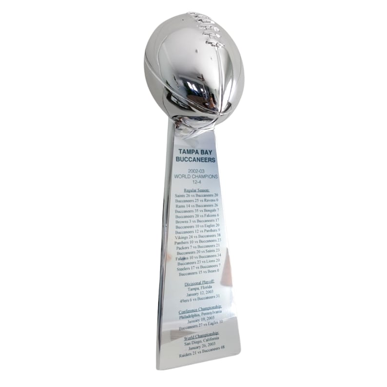 Buccaneers Chrome Champion Trophy - Etsy