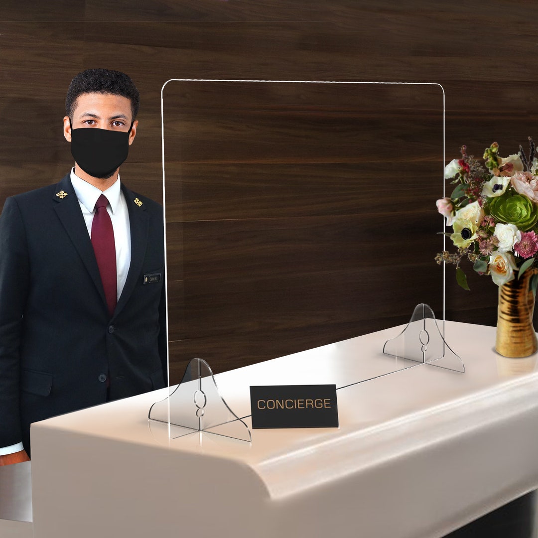 Portable Protective Shield Guard Safety Barrier for Countertops - Etsy