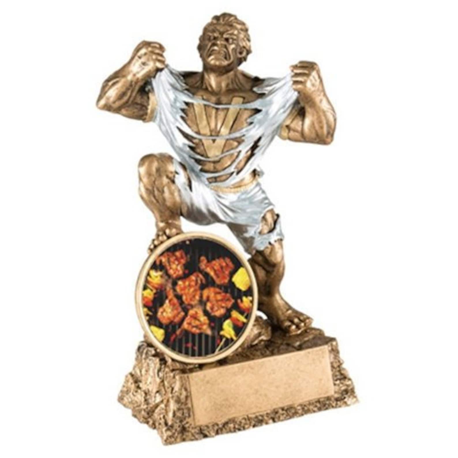 Grilling Monster Trophy With 3 Lines of Custom Text - Etsy