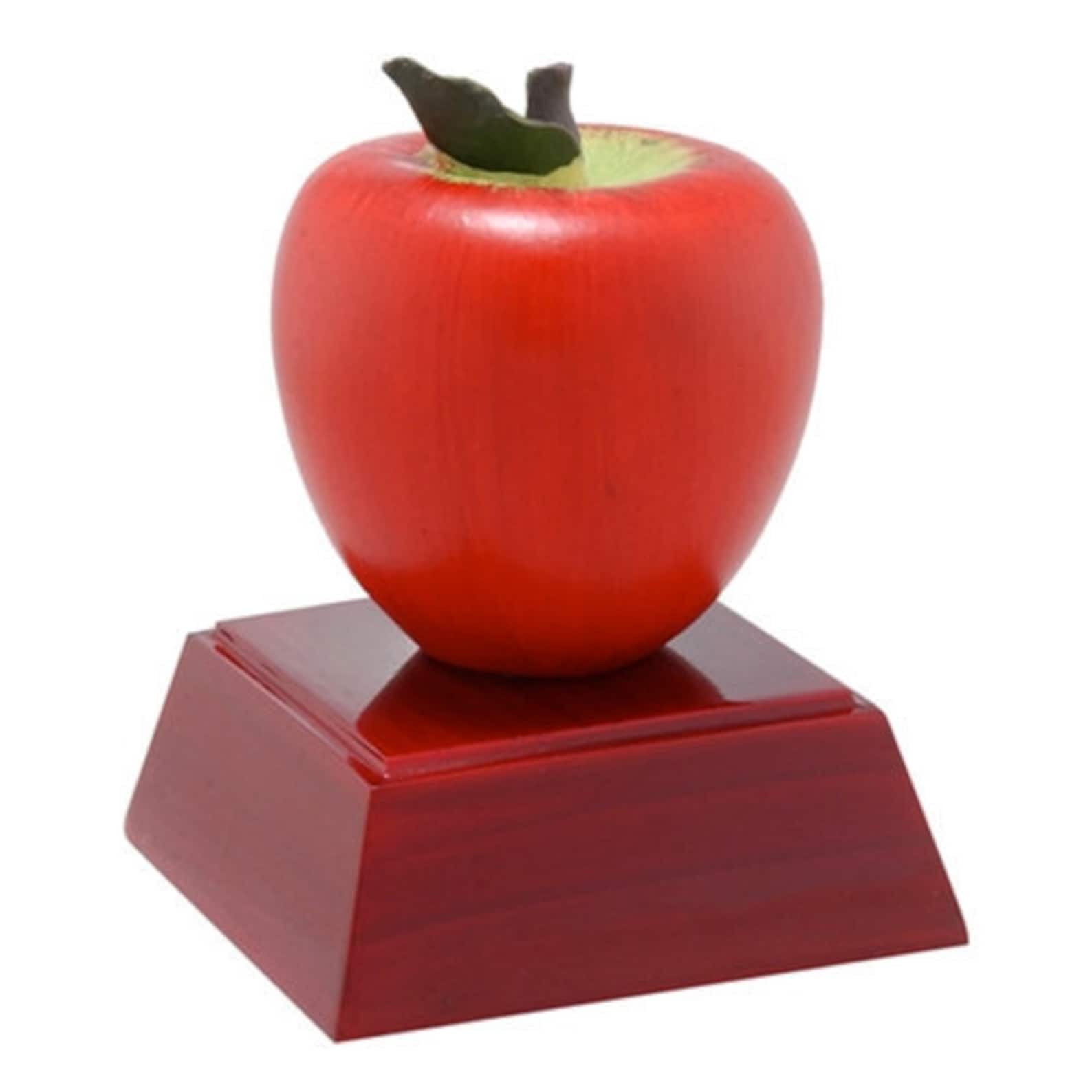 Apple Trophy With 3 Lines of Custom Text - Etsy