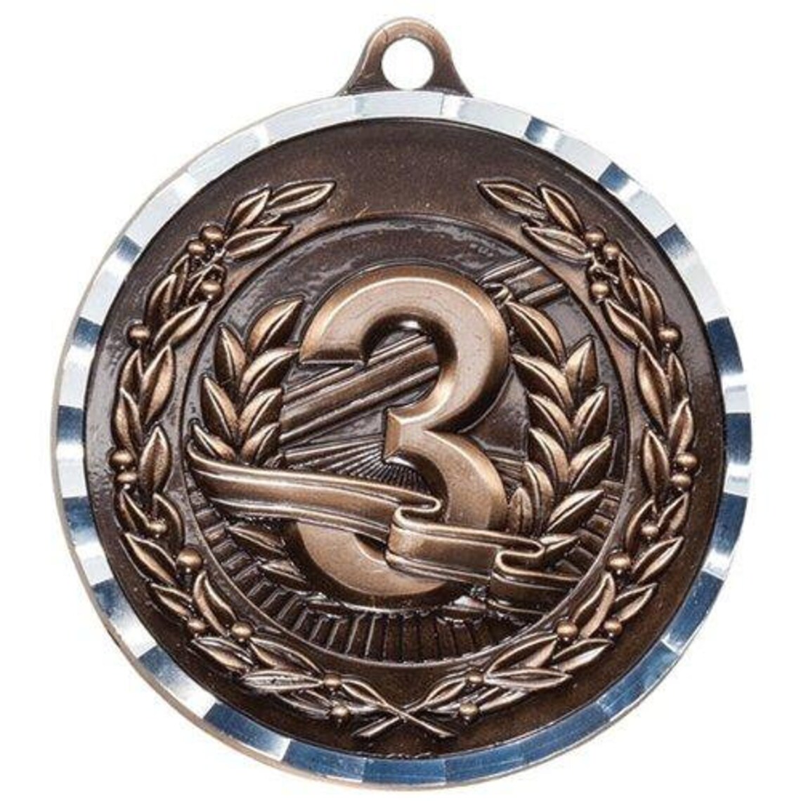 3rd Place Bronze Diamond Cut Medals - Etsy