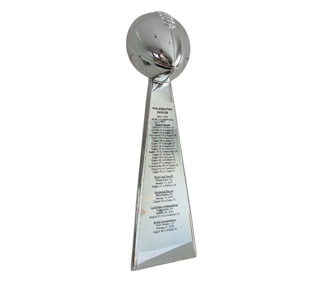 Philadelphia Chrome Champion Trophy - Etsy