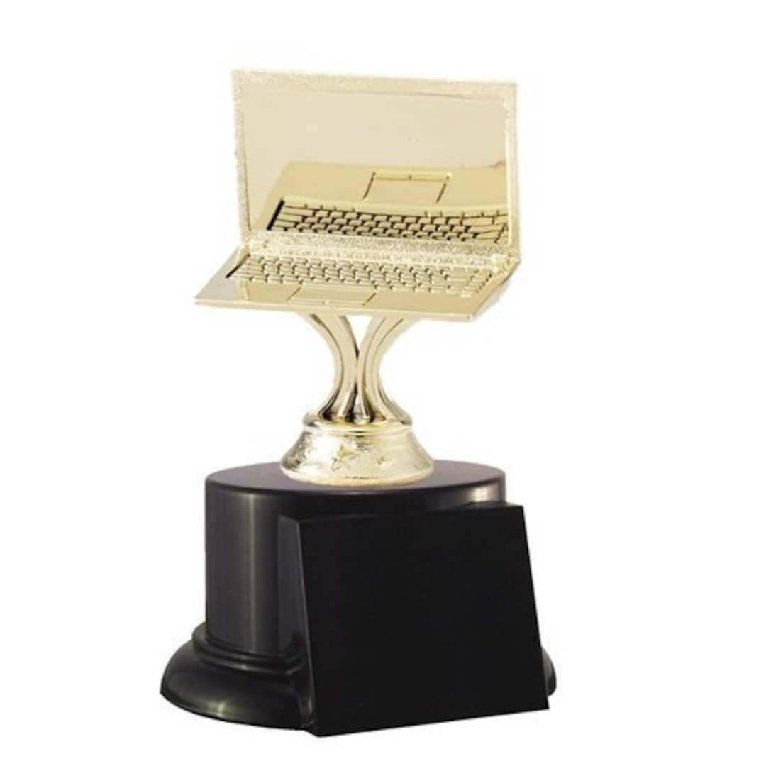 Laptop Computer Trophy With 4 Lines of Custom Text - Etsy