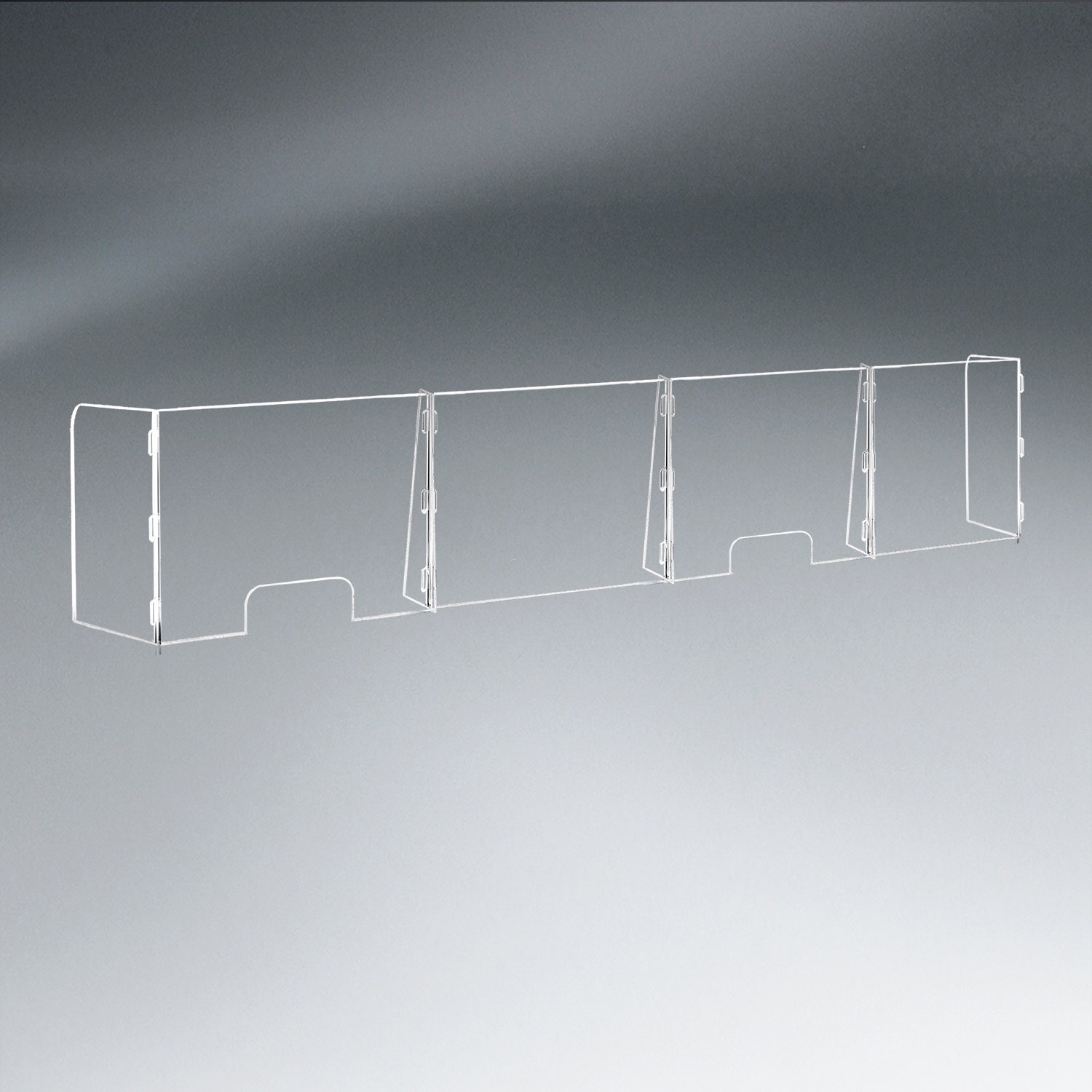 4 Panel Interlocking Counter Safety Shield Barrier Sneeze - Etsy