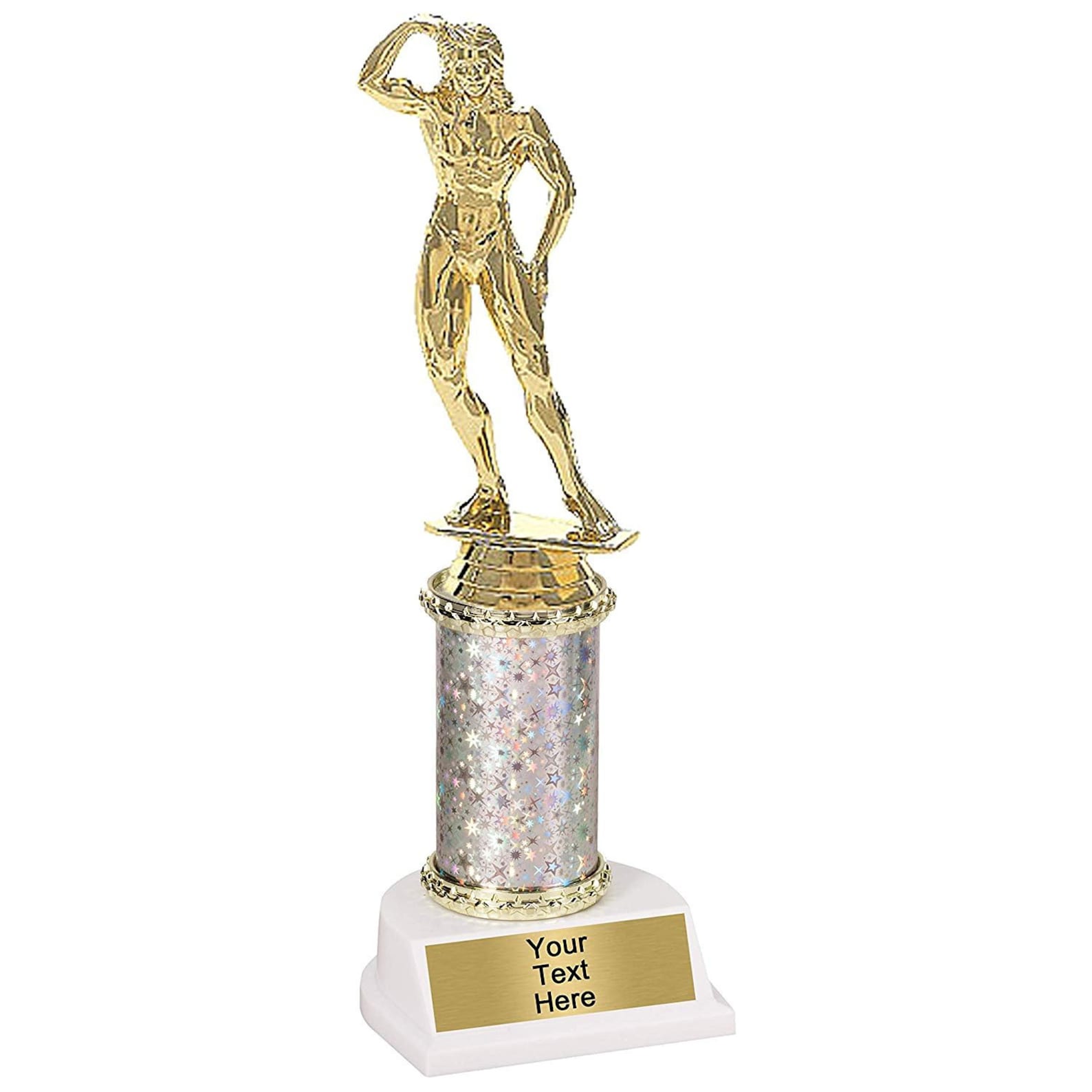 Female Bodybuilding Trophy With 3 Lines of Custom Text - Etsy