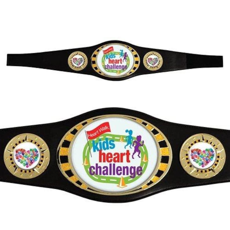 Trophypartner Kids Championship Award Belt With Your Custom Artwork and ...