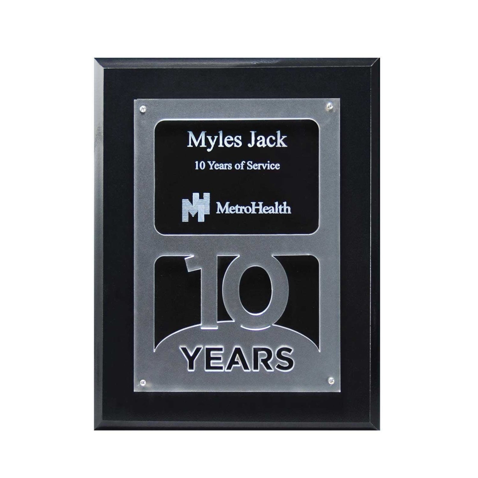 Anniversary 10 Years of Service Achievement Plaque - Etsy