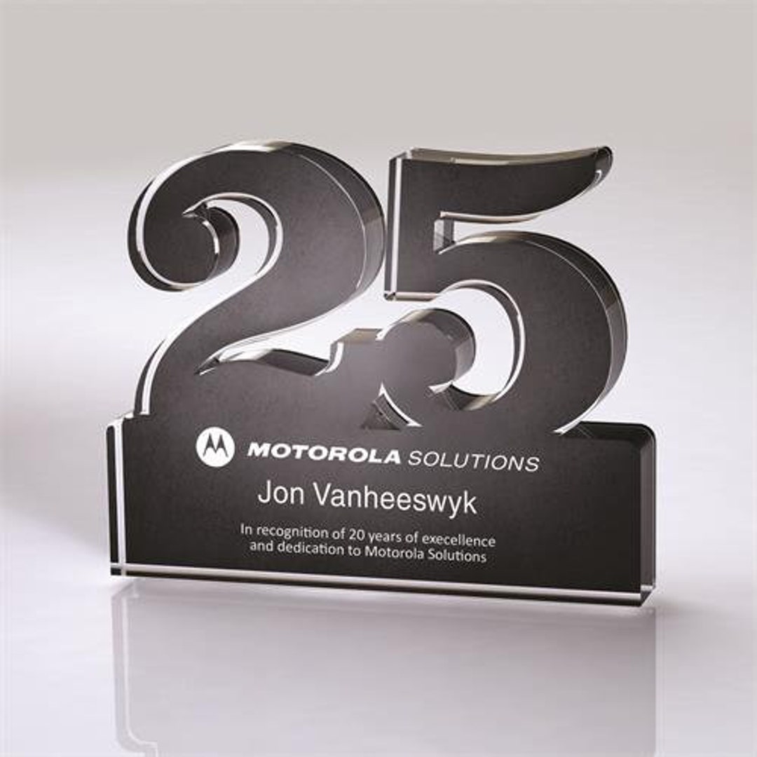 Freestanding 25 Year Service Award - Etsy