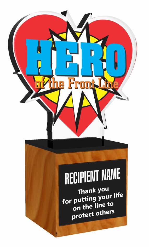 Hero of the Front Line Award Trophy - Etsy