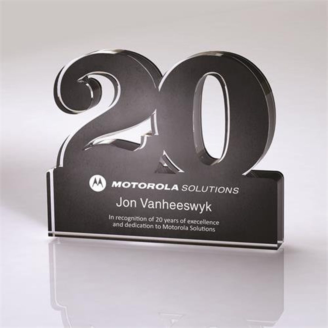 Freestanding 20 Year Service Award - Etsy