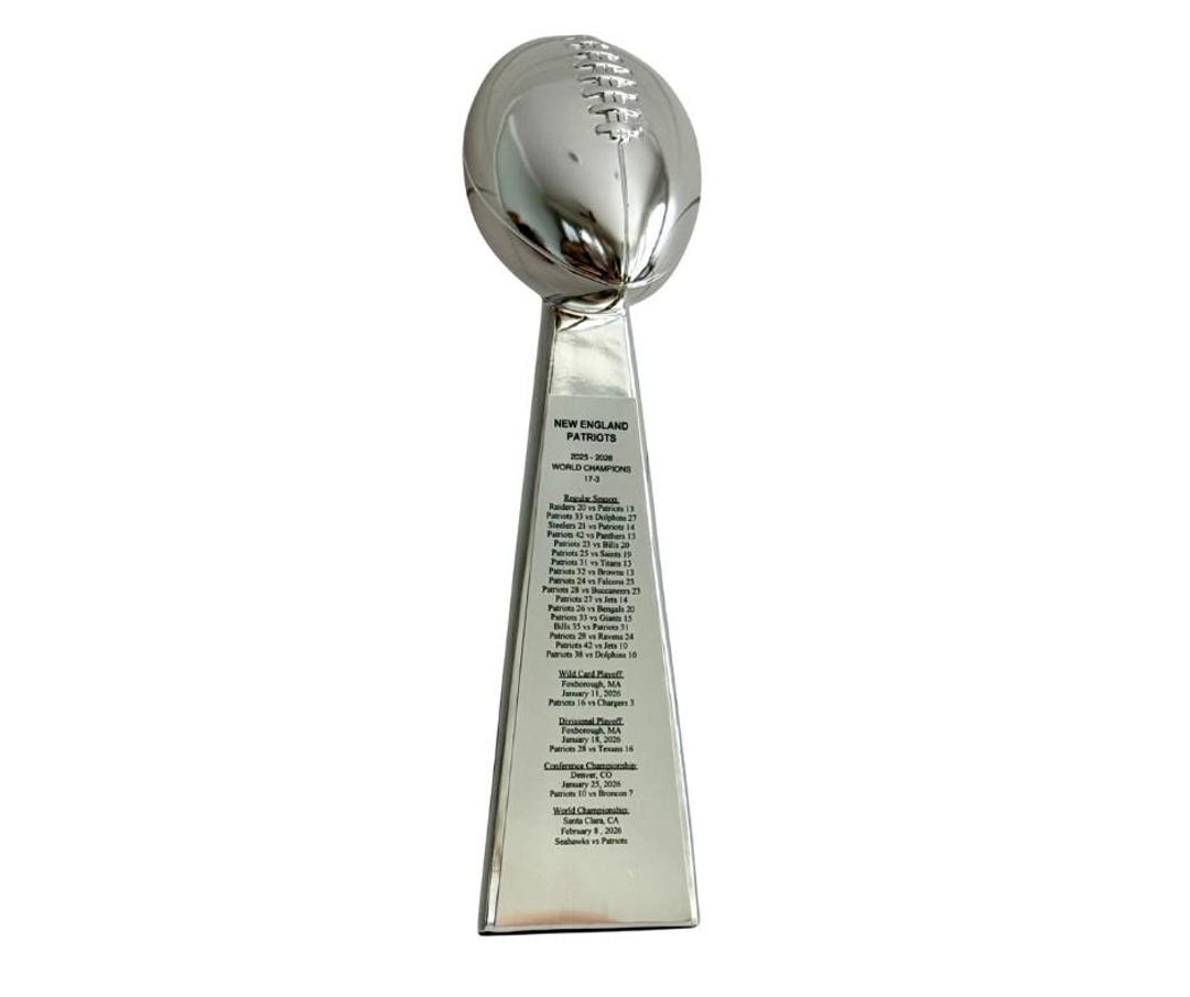 New England Chrome Champion Trophy - Etsy