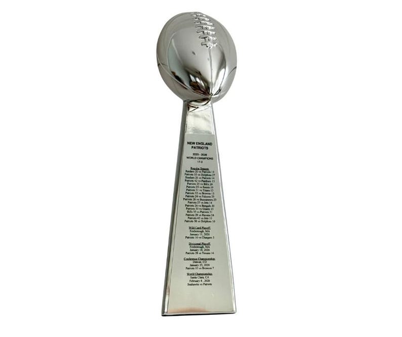 New England Chrome Champion Trophy - Etsy