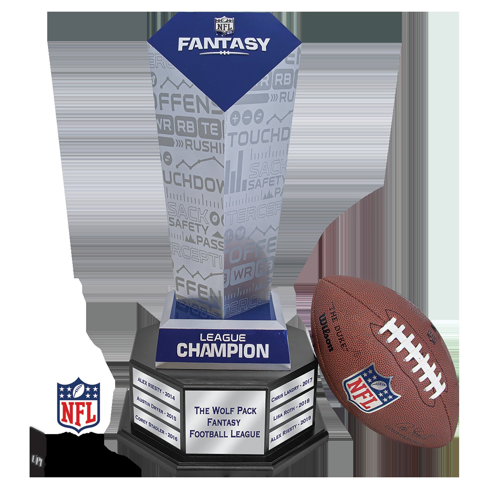 The Official NFL Fantasy Football League Champion Trophy - Etsy