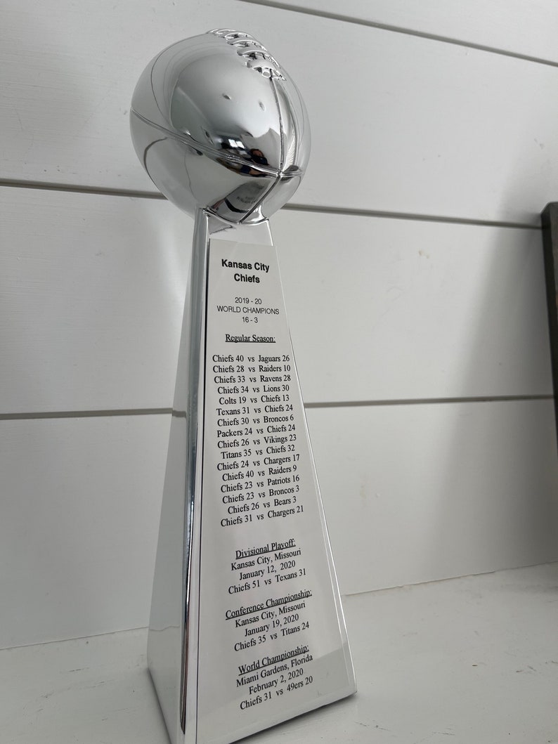 Kansas City Chrome Champion Trophy - Etsy