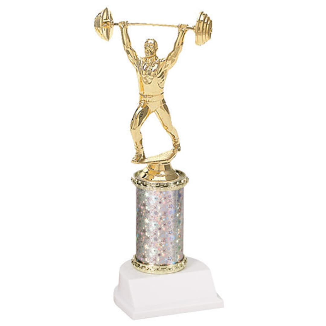 Weightlifting Column Trophy - Etsy