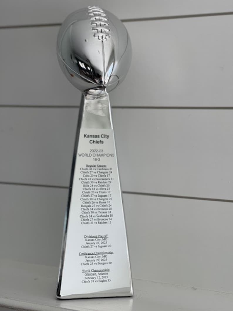Kansas City Chrome Champion Trophy - Etsy