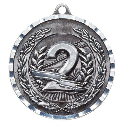 Second Place Ribbon Outline Blue