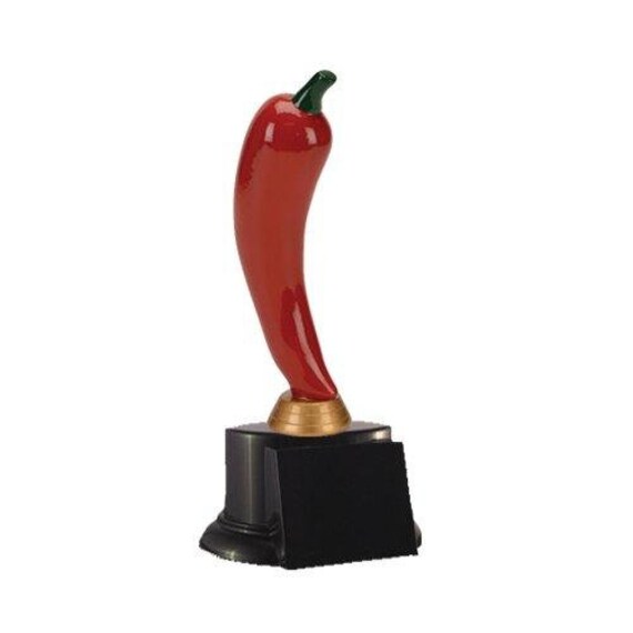 Red Hot Chili Pepper Trophy With 4 Lines of Custom Text | Etsy