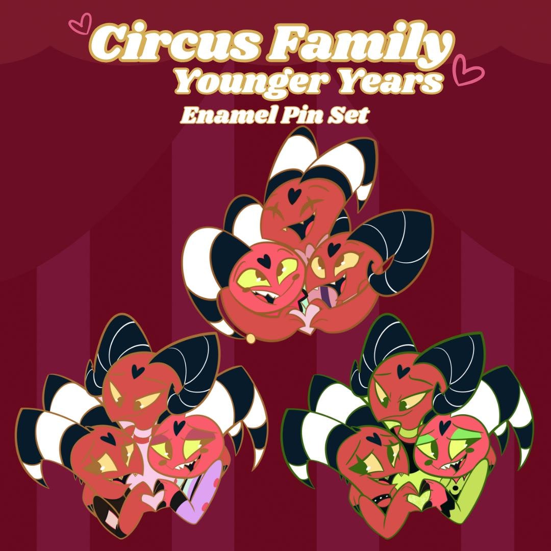 Circus Family Younger Years Pin Set - Etsy