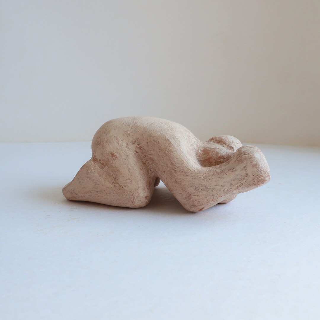 Ceramic Figure “in Despair” for Psychotherapy and Sand Play, Play ...