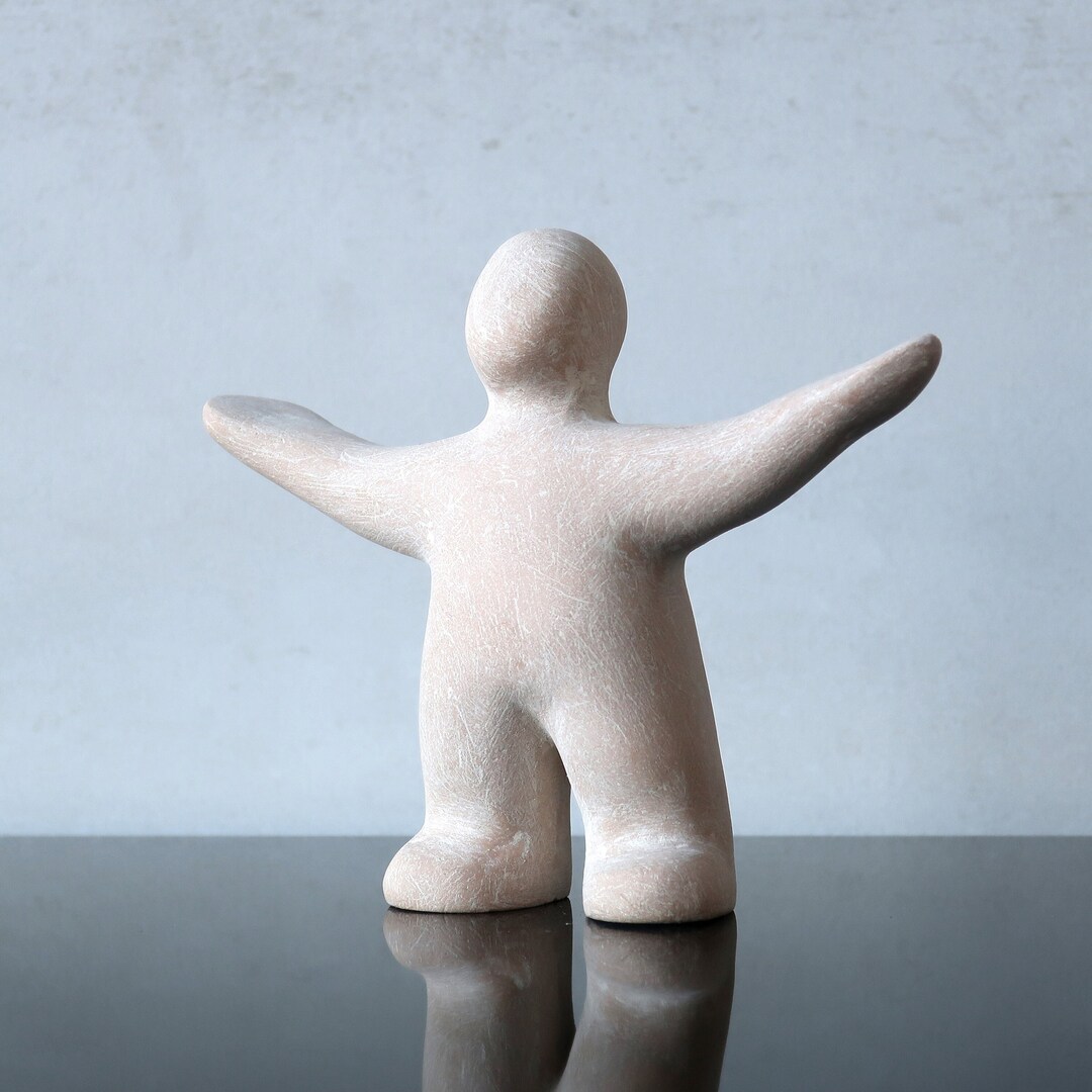 Miniature Ceramic "spirit of Yes" for Psychotherapy and Sand Play, Play ...
