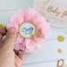 Pink Daddy to Be Pin, Baby Shower Dad Button, Dad to Be Ribbon Pink ...