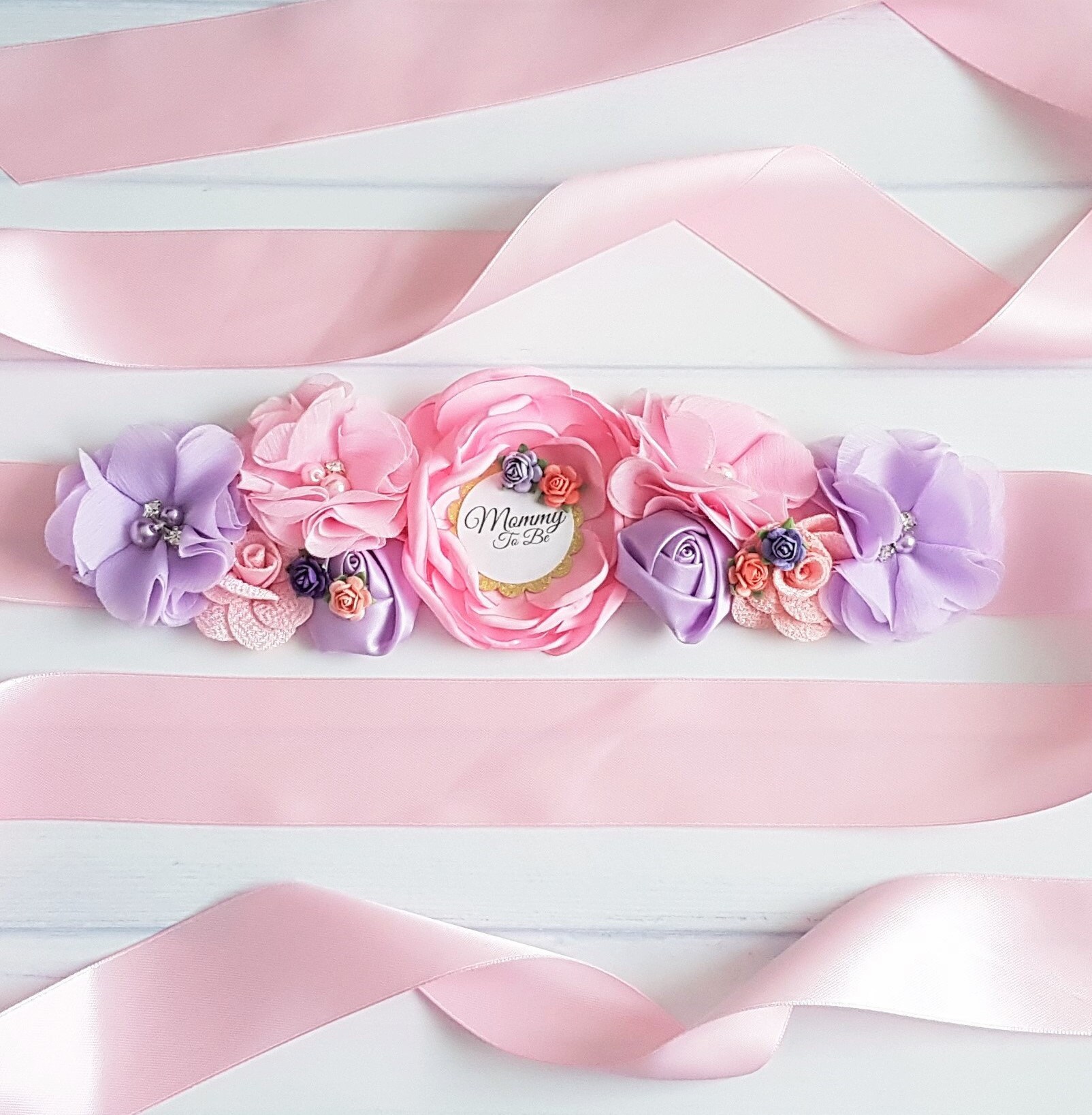 Unicorn Baby Shower Sash Baby Girl Shower Sash Pink and | Etsy