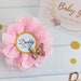 Pink Daddy to Be Pin, Baby Shower Dad Button, Dad to Be Ribbon Pink ...
