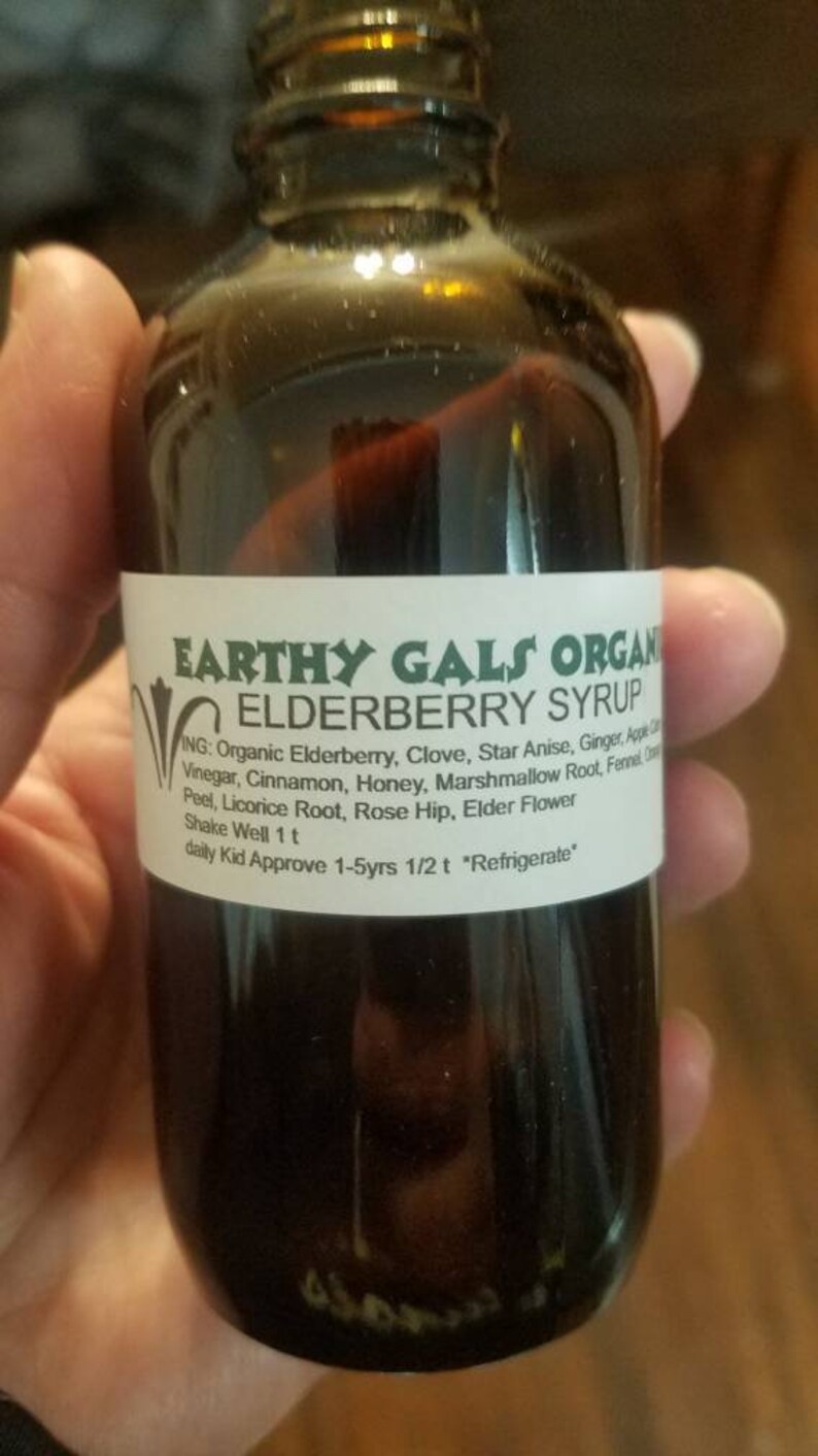 Organic Elderberry Syrup Cold Flu Immune Support Boost Health - Etsy