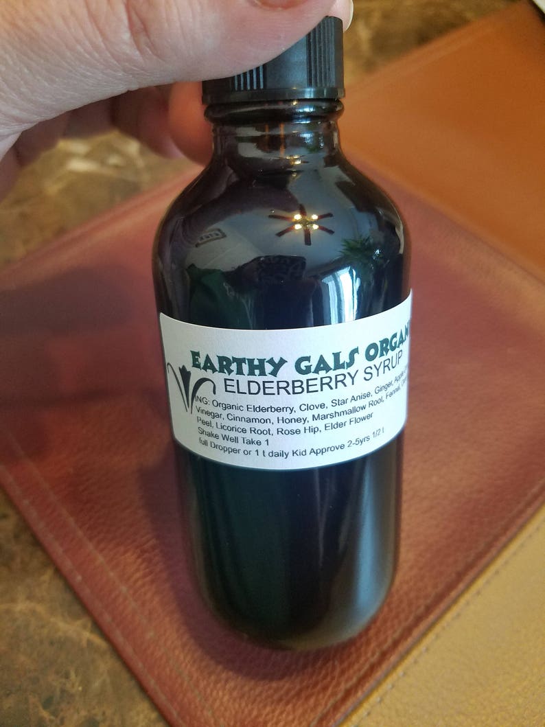 Organic Elderberry Syrup Cold Flu Immune Support Boost Health - Etsy
