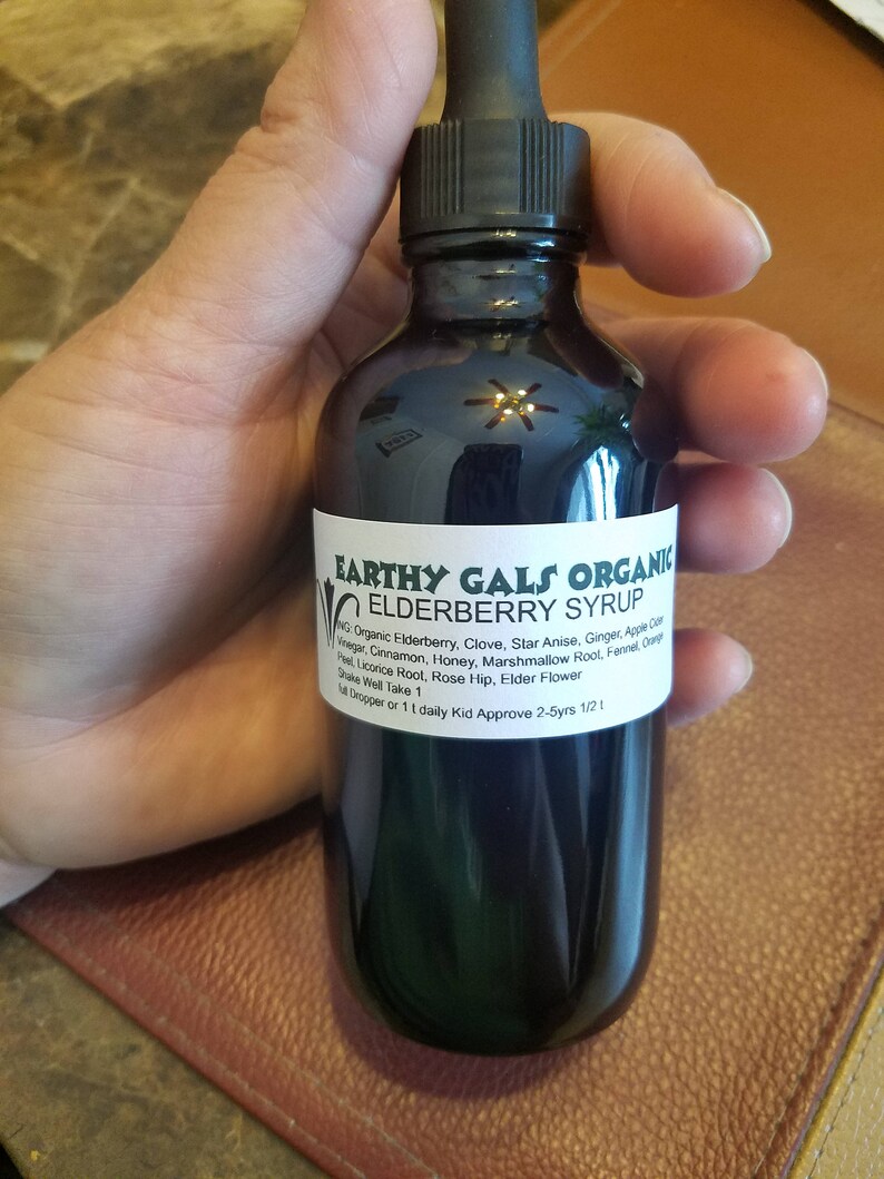Organic Elderberry Syrup Cold Flu Immune Support Boost Health - Etsy