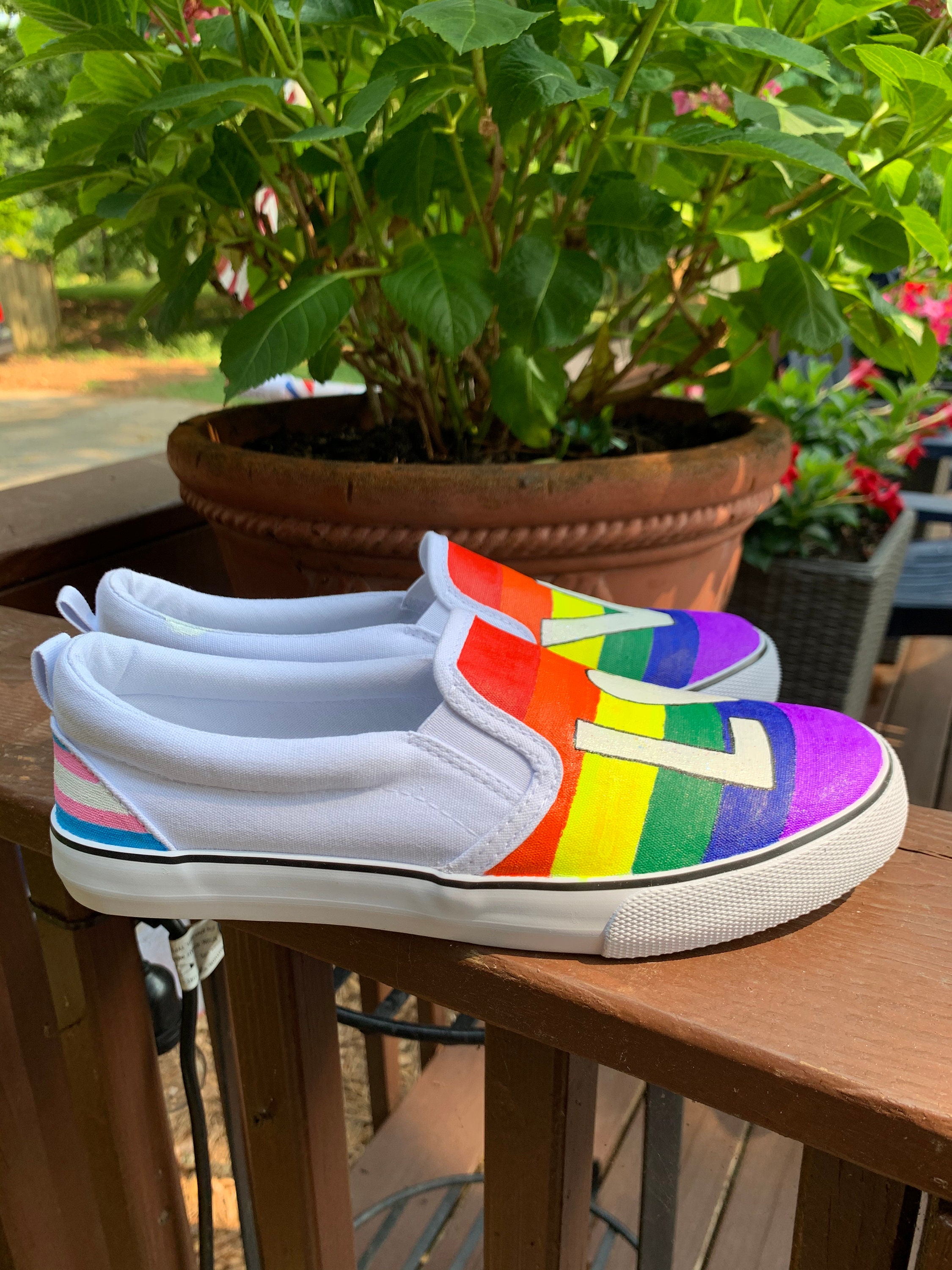 Pride Hand Painted Custom Shoes - Etsy
