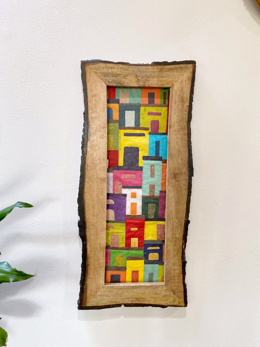 Small Little Houses Wall Decor Paper Art Mulberry Paper - Etsy
