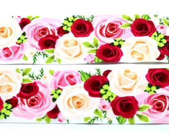 Pink rose ribbon | Etsy