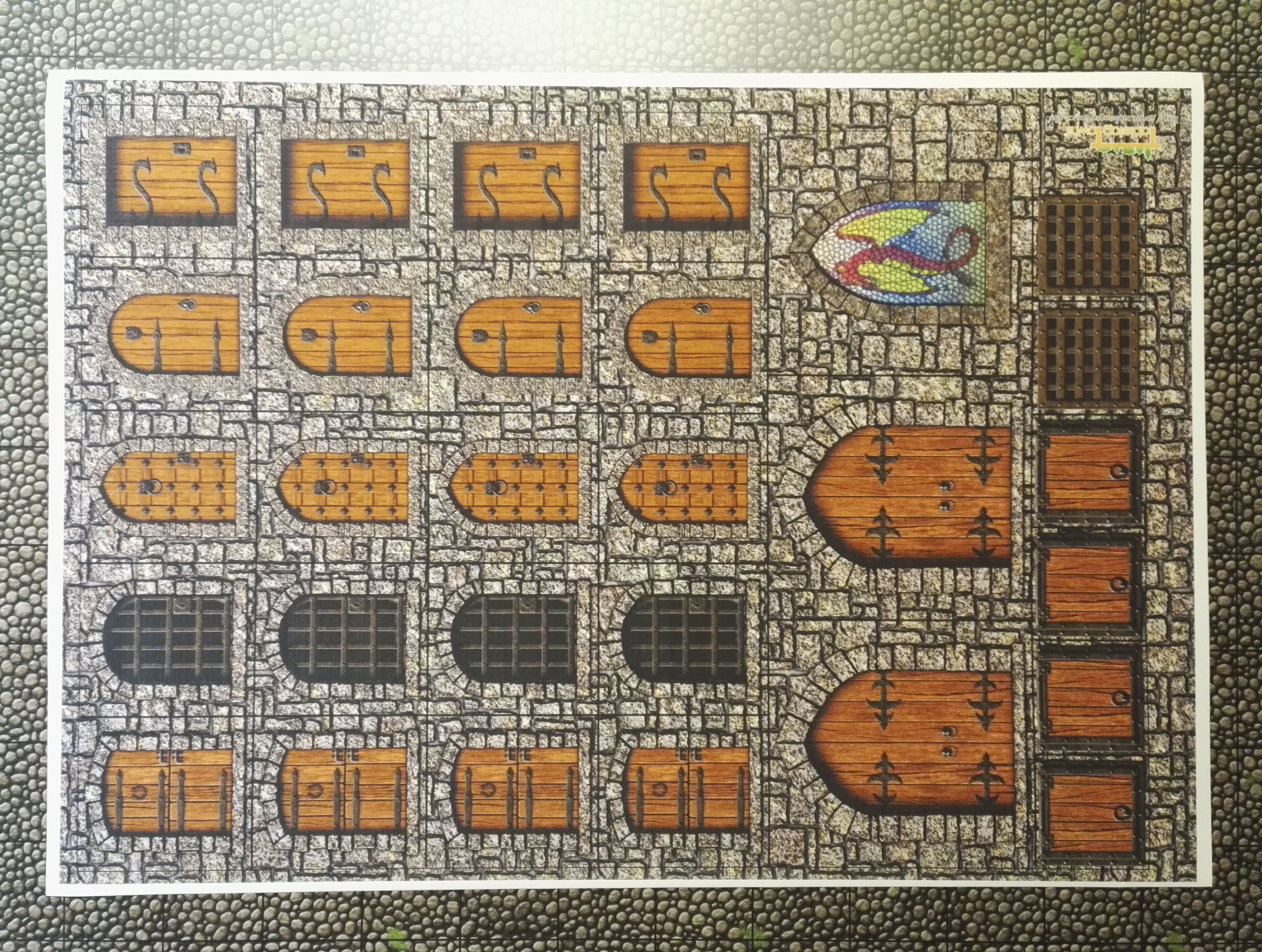 New Keep Set 4 Walls 4 Towers 4 Tower Tops I Set of Printed Doors and ...