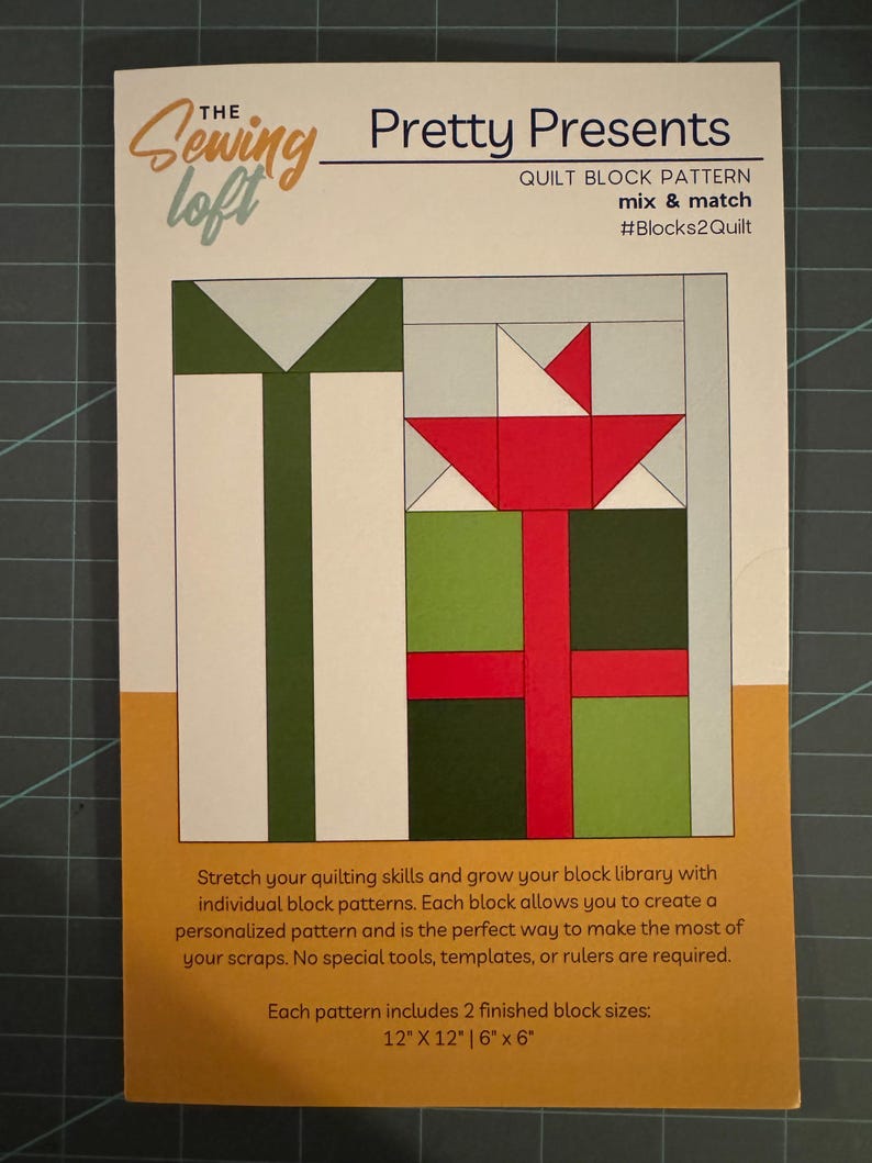 Pretty Presents Quilt Block Pattern by the Sewing Loft - Etsy
