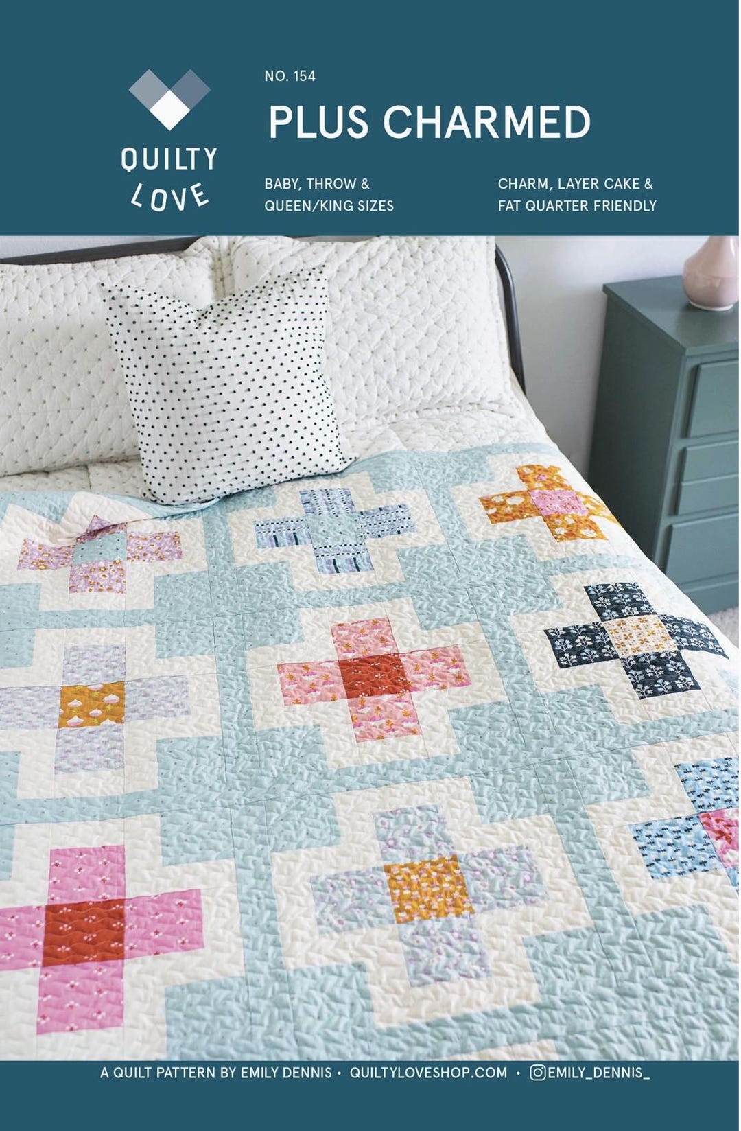 Plus Charmed Quilt Pattern by Quilty Love - Etsy