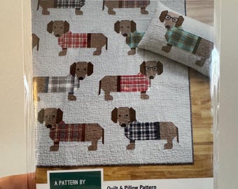 DOGS IN SWEATERS Quilt Pattern - by Elizabeth Hartman - Two Quilt Sizes ...