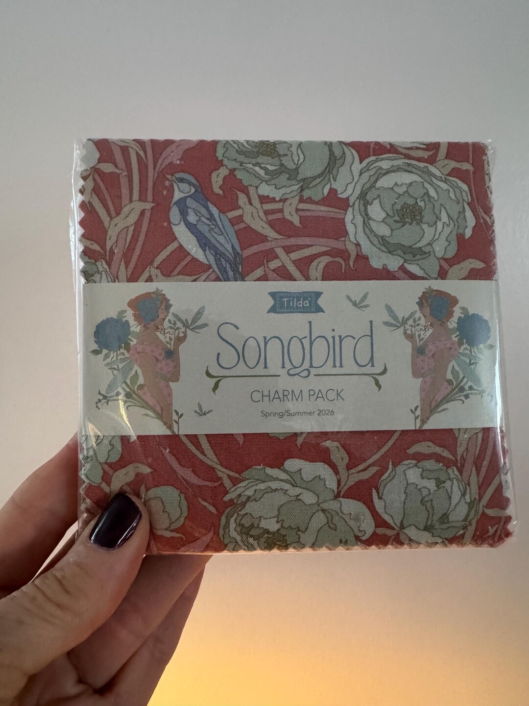 Tilda Songbird Charm Pack Spring /summer 2026, 40 5 Inch Squares Two of ...