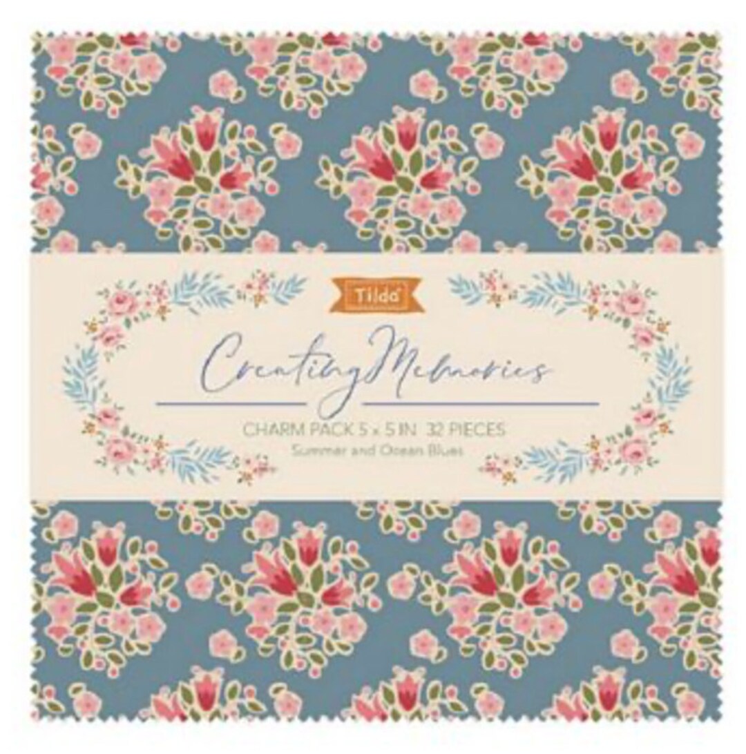 Tilda Creative Memories Charm Pack Summer and Ocean Blue - Etsy