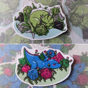 Pride Dnd Dragon Vinyl Stickers - LGBTQ+ - Dungeons and Dragons - Dice ...