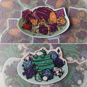 Pride Dnd Dragon Vinyl Stickers - LGBTQ+ - Dungeons and Dragons - Dice ...