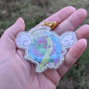 Biblically Accurate Angel Worms on a String Keychain - Holographic ...