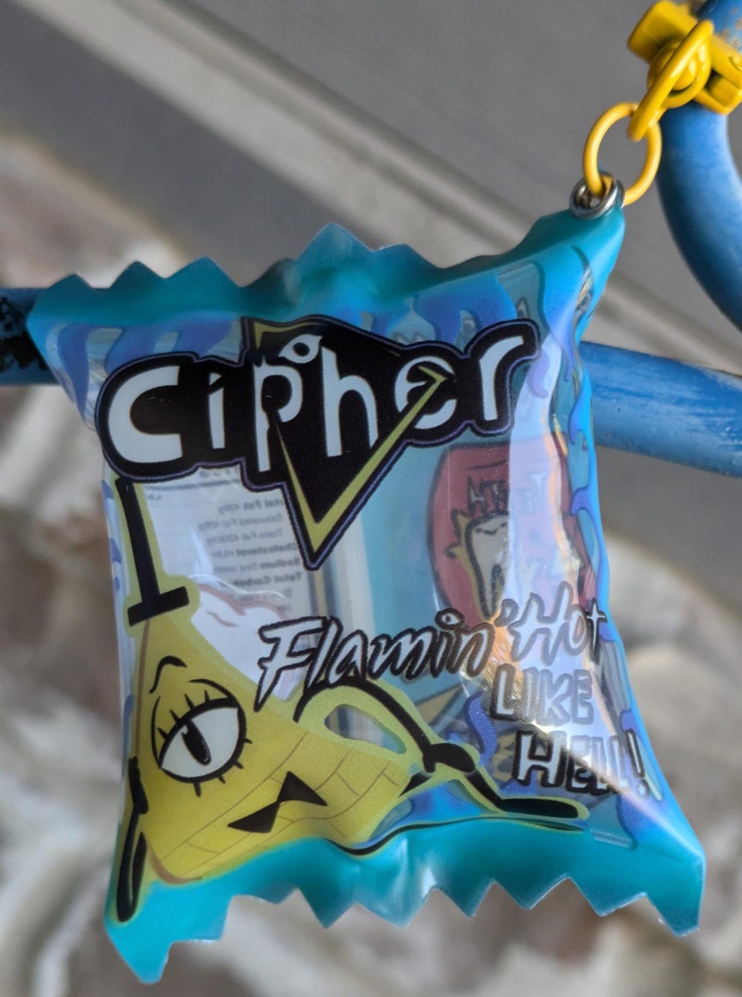 Bill Cipher Chip Bag Keychain: Funny Candy Shaker - Etsy