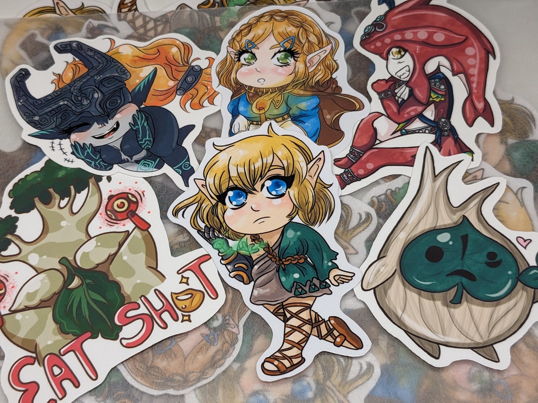 Legend of Zelda Vinyl Stickers - Breath of the Wild - Twilight Princess ...