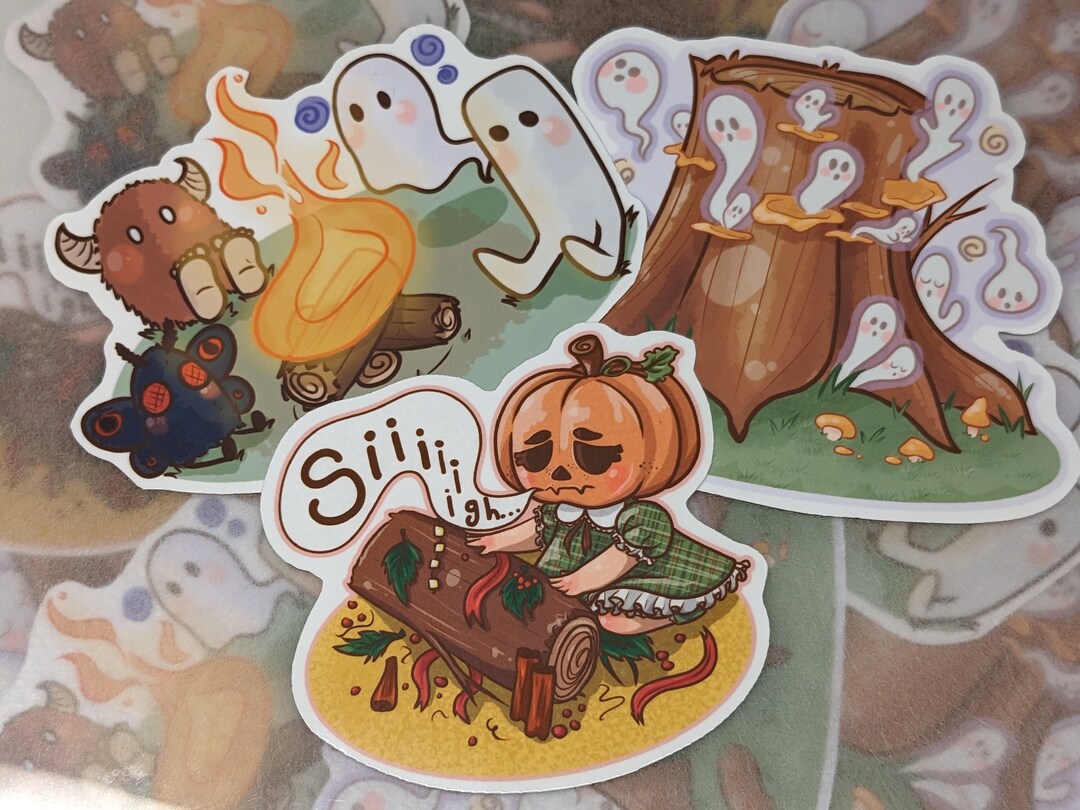 Cryptid Core Vinyl Stickers - Tree Stump - Ghosts - Mothman - Crawlers ...