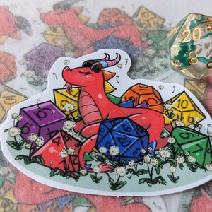 Pride Dnd Dragon Vinyl Stickers - LGBTQ+ - Dungeons and Dragons - Dice ...