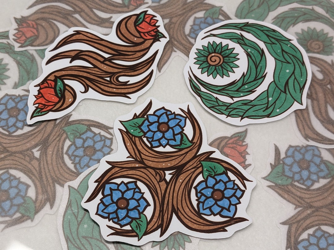 Goddess Symbols Vinyl Stickers - Legend of Zelda - Din - Farore - Nayru ...